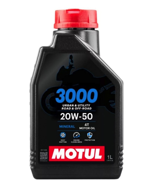 Aceite mineral Motul para moto 20W-50 1 L 1